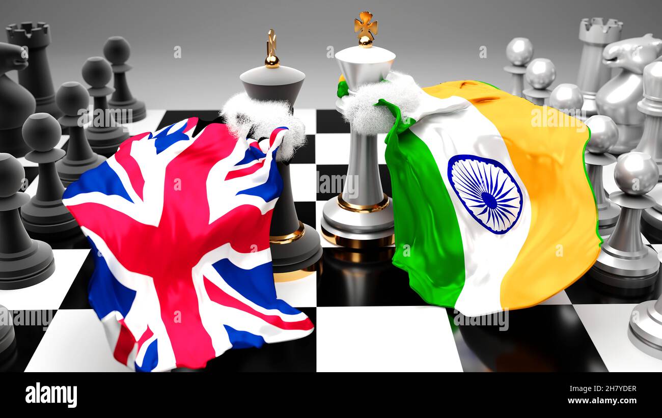 UK England India - debate and dialog between those two countries shown ...