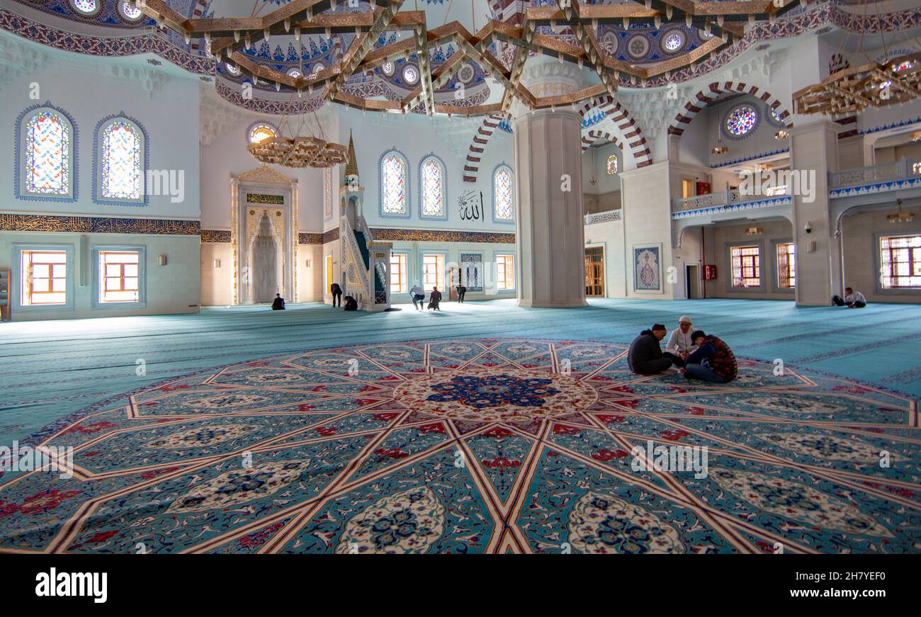 Kyrgyzstan, inside the central mosque in Bishkek Stock Photo - Alamy