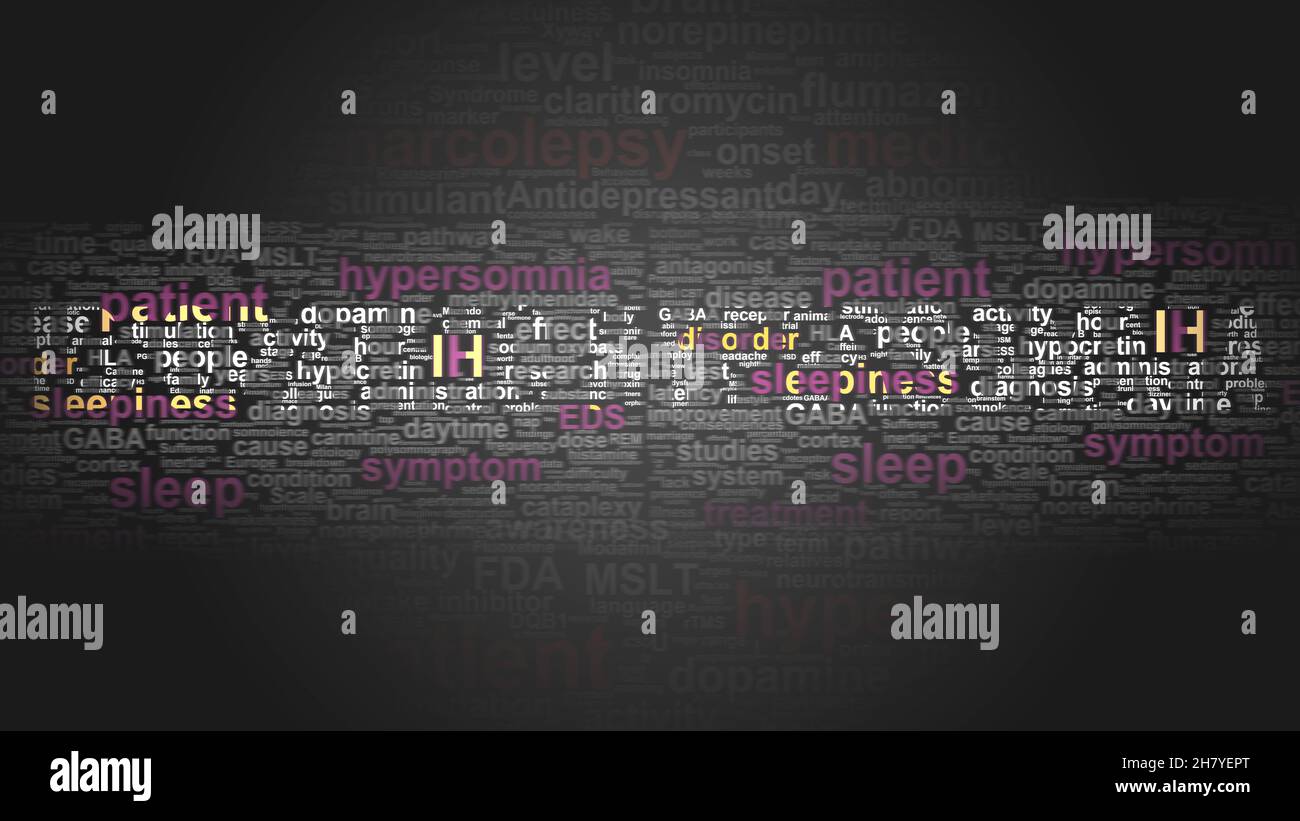 Idiopathic hypersomnia - essential terms related to it arranged in a 2 ...