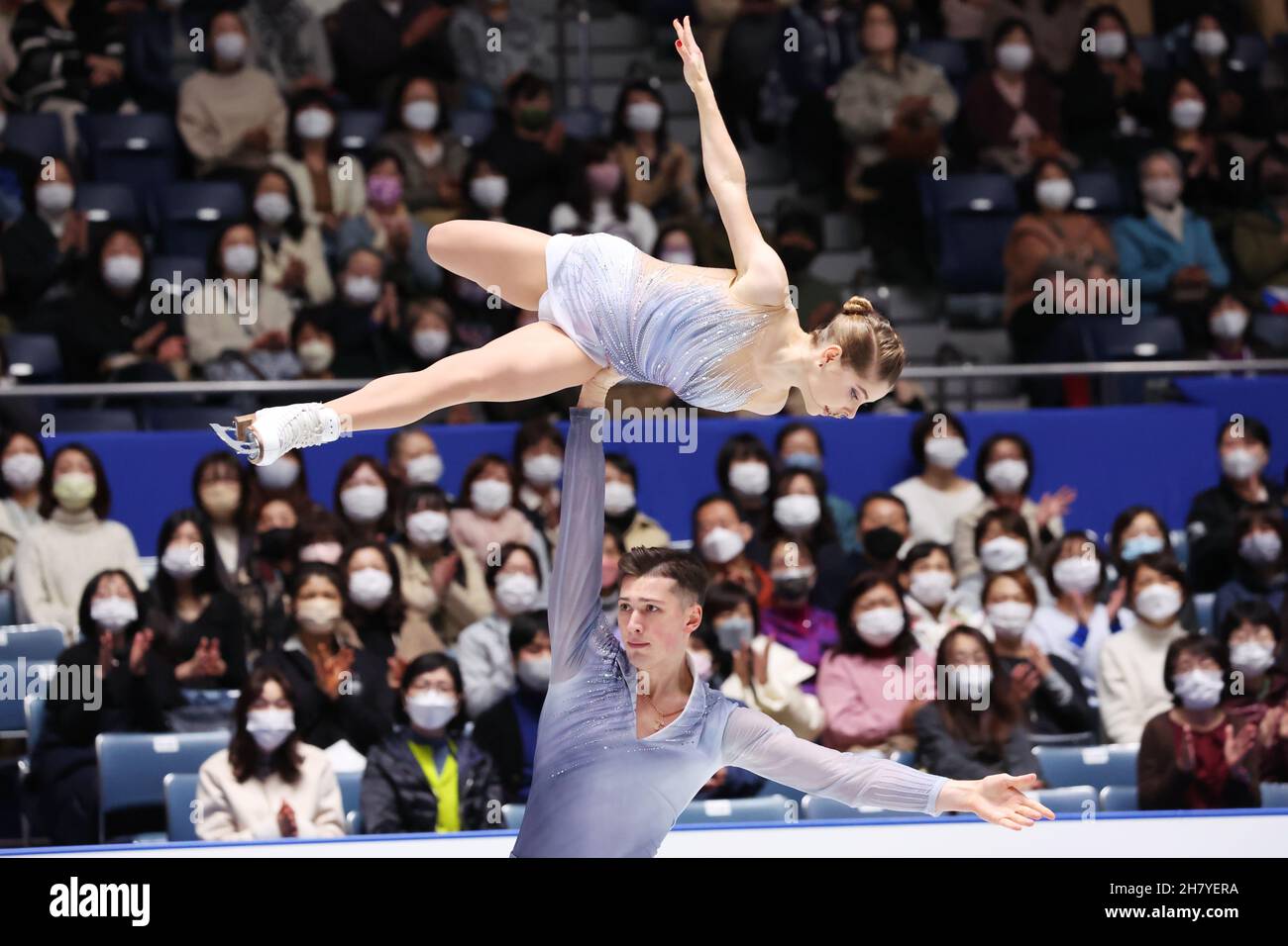 Tokyo, Japan. 13th Nov, 2021. Anastasia Mishina & Aleksandr Galliamov ...