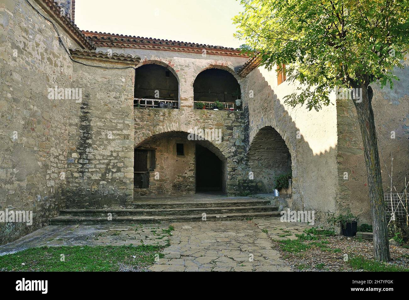 Church of Santa Maria de Rocafort in the Bages region province of ...
