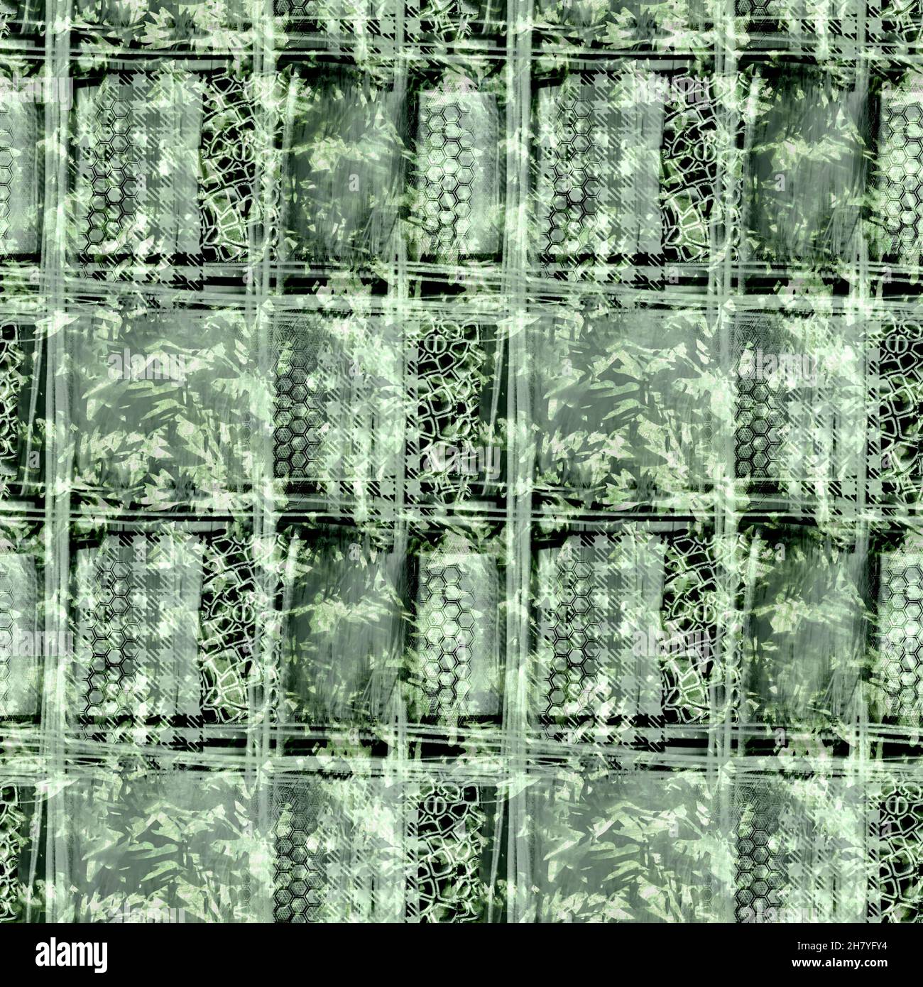 Forest green jungle nature texture. Seamless foliage leaf 2 tone design ...