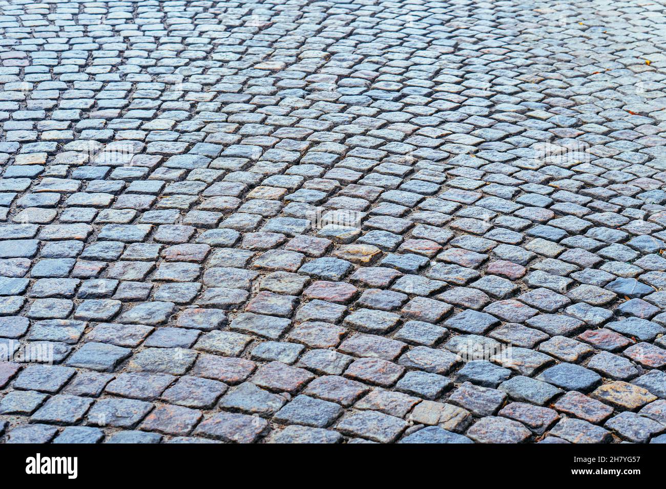 Paving stones pathway texture. Cobblestone road pattern for background ...