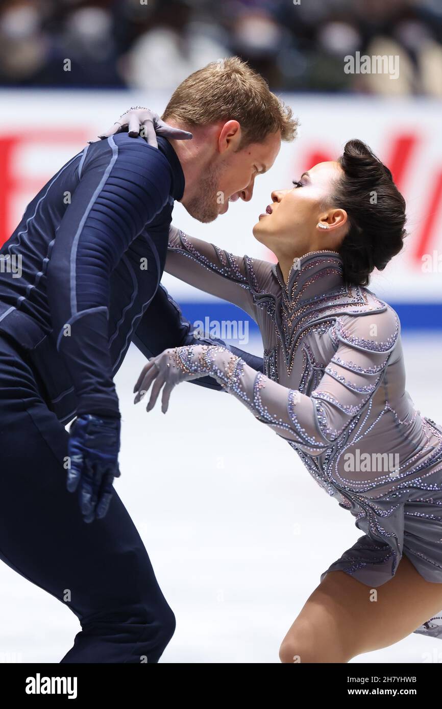 Tokyo, Japan. 13th Nov, 2021. Madison Chock & Evan Bates (USA) Figure ...