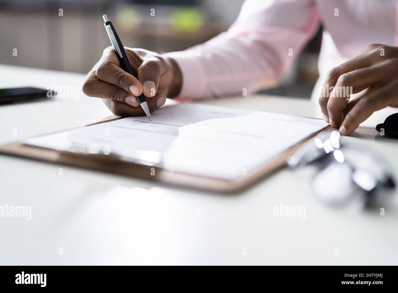 African Lawyer Legal Business Document Or Agreement Stock Photo - Alamy