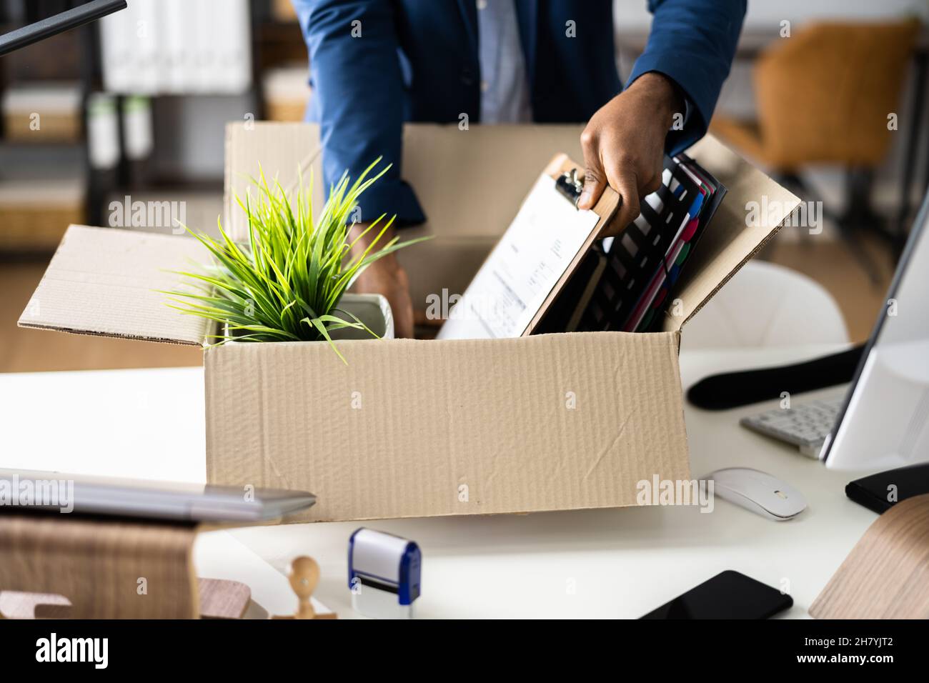 African american quit job hi-res stock photography and images - Alamy