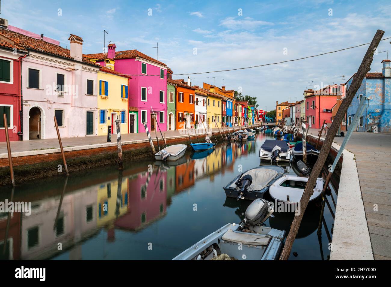 The magical colors of Burano and the Venice lagoon Stock Photo - Alamy