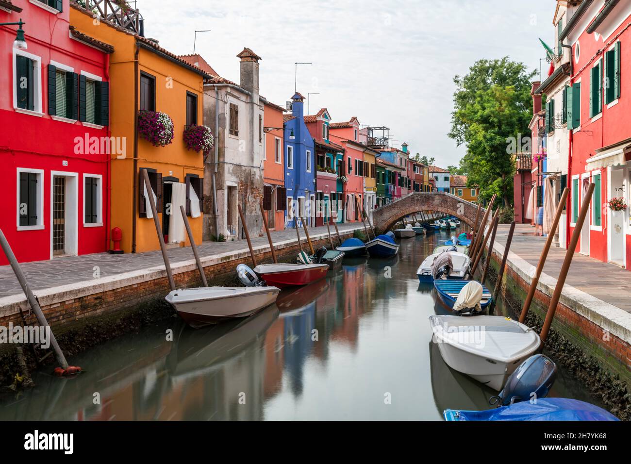 The magical colors of Burano and the Venice lagoon Stock Photo - Alamy
