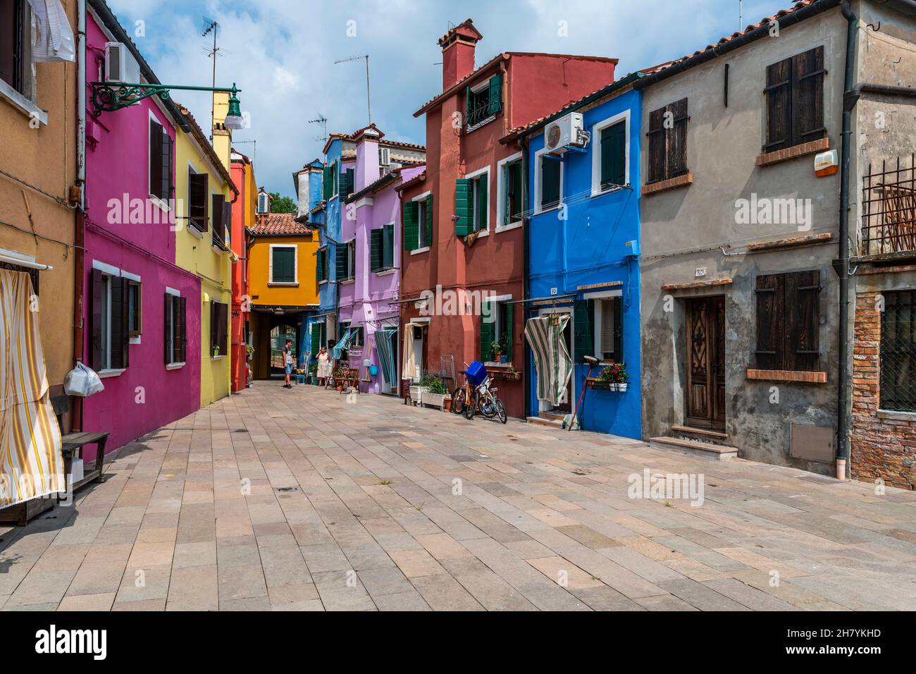 The magical colors of Burano and the Venice lagoon Stock Photo - Alamy