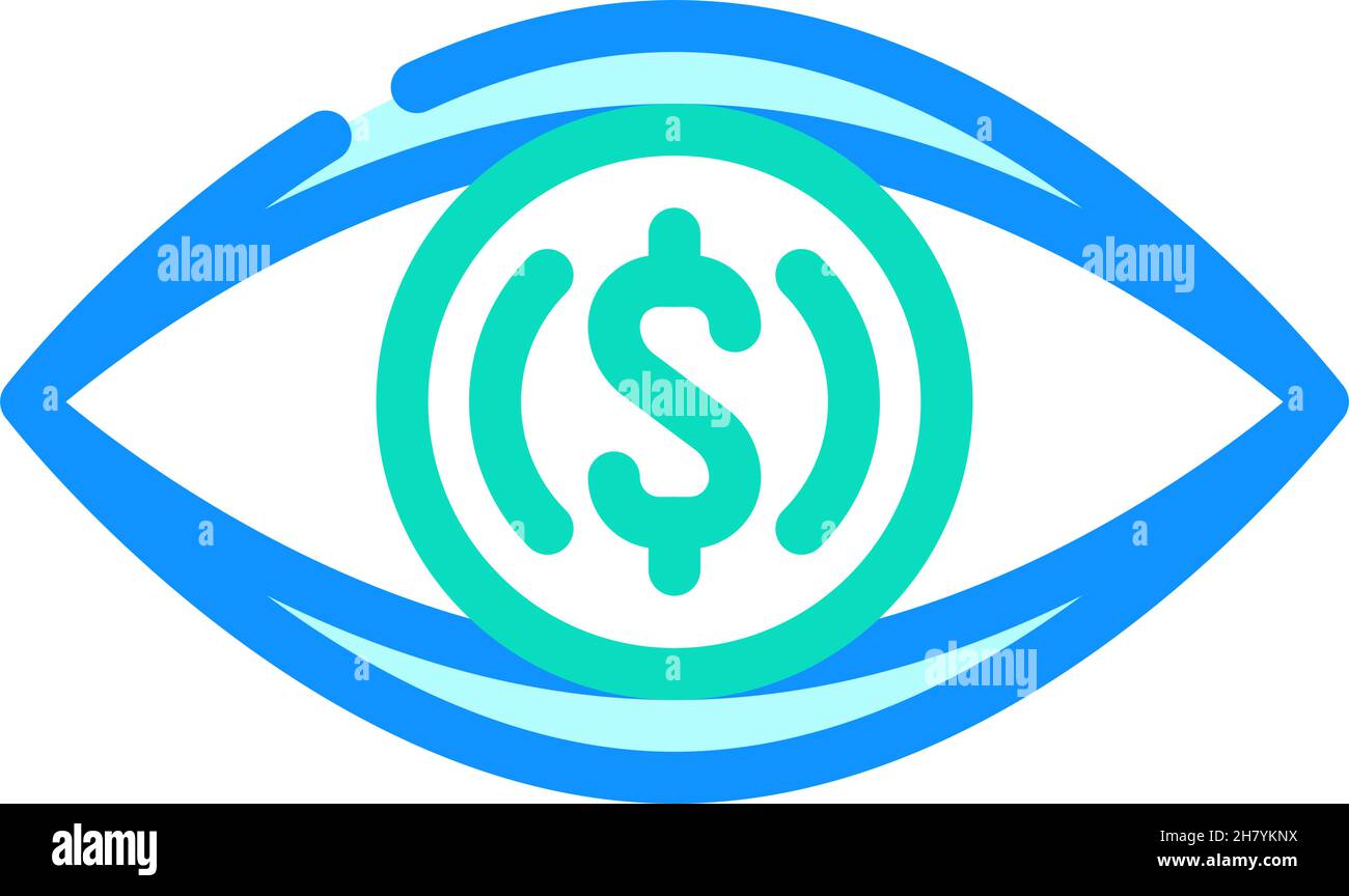 visualization business intelligence color icon vector illustration ...