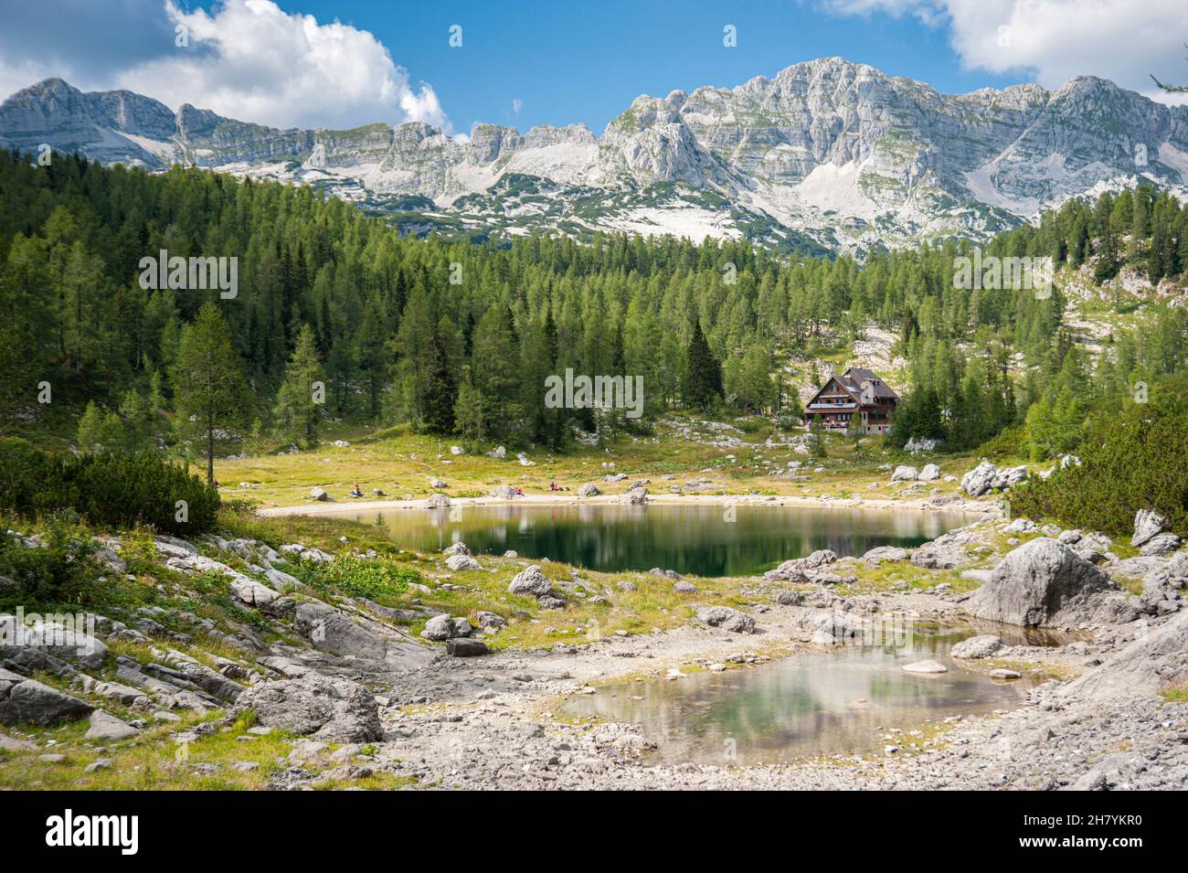 Hut at Triglav lakes, Triglav national park, Slovenia Stock Photo - Alamy