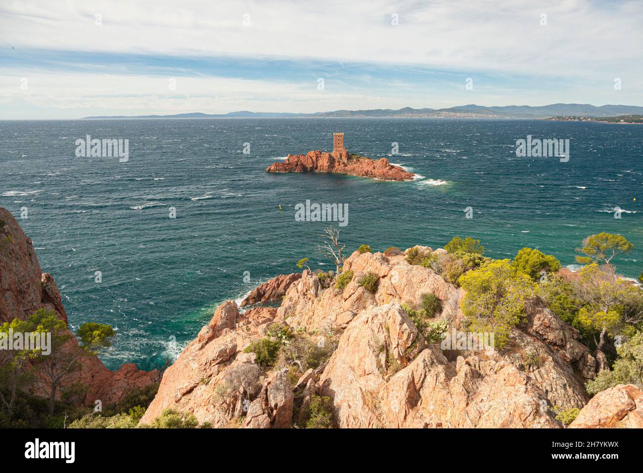 View at Cap Dramont from Sémaphore du Dramont Stock Photo - Alamy