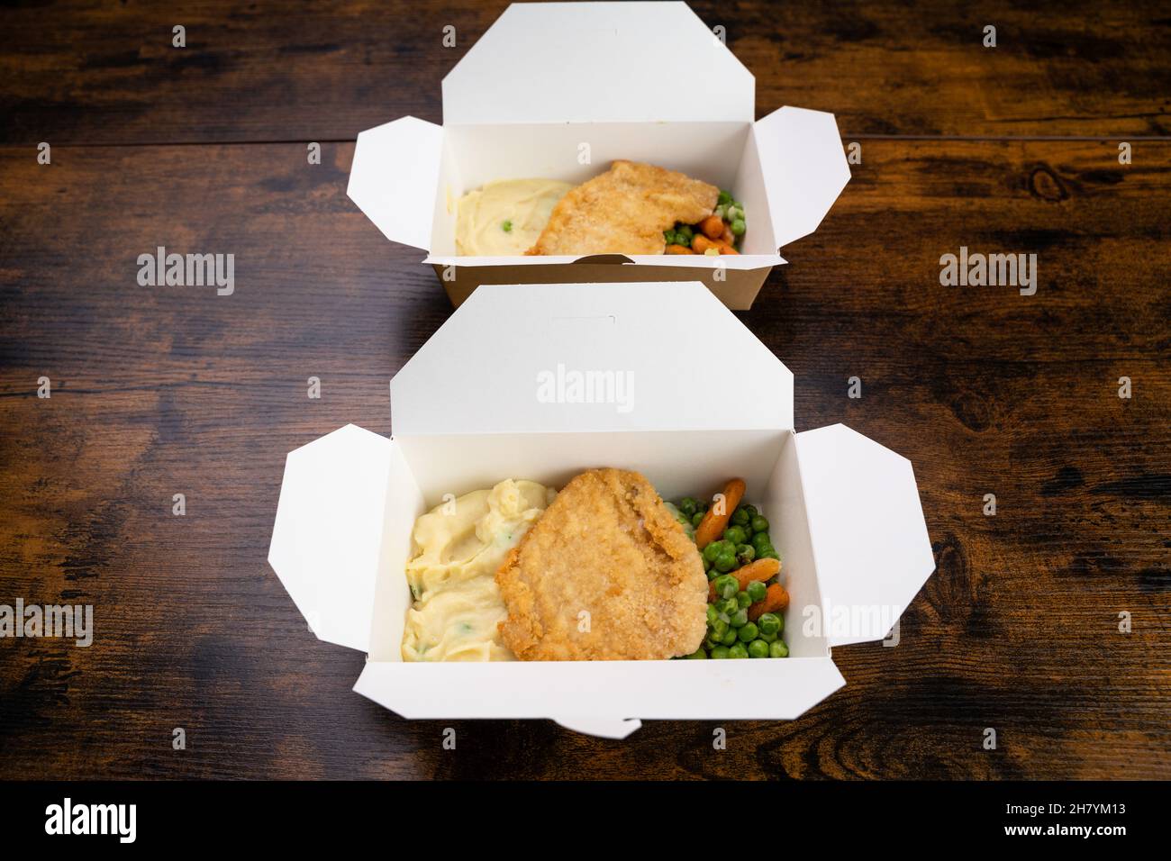 Fresh Healthy Food Meal. Dinner From Restaurant Stock Photo - Alamy