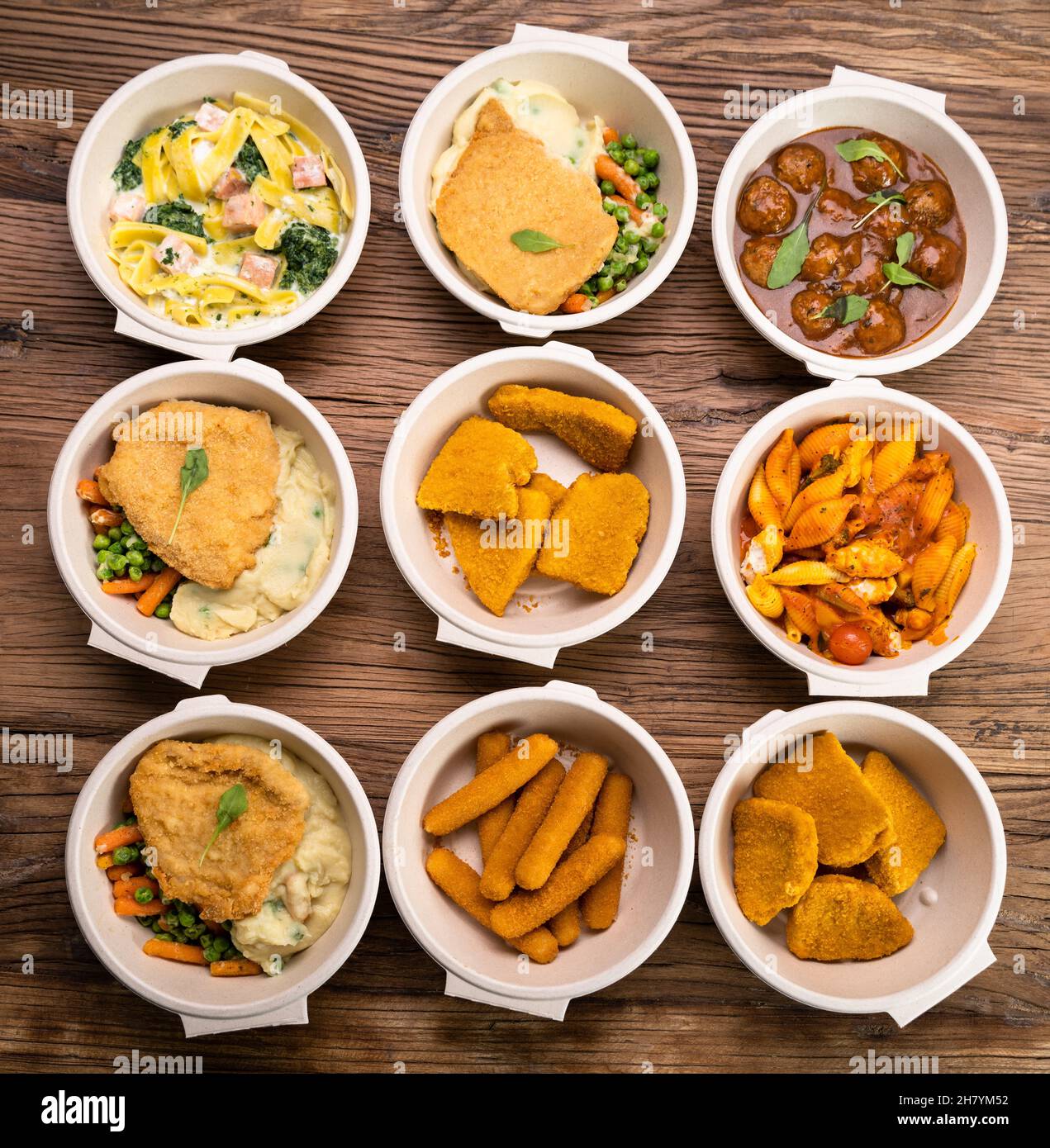 Batch Meal Prep And Cooking. Prepared Takeaway Lunch Stock Photo - Alamy