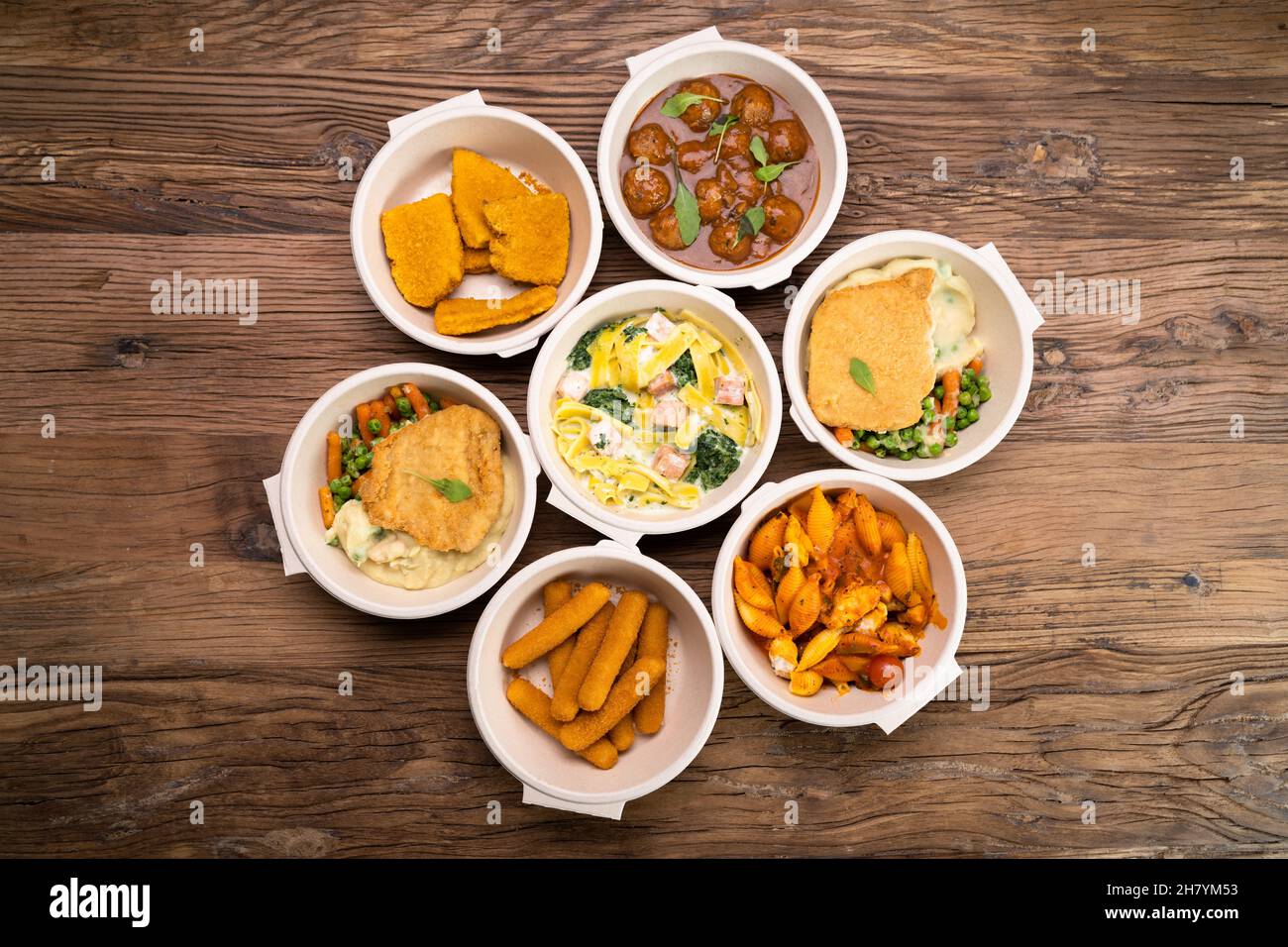 Fresh Healthy Food Meal. Dinner From Restaurant Stock Photo - Alamy