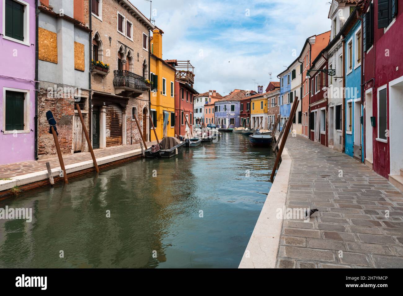 The magical colors of Burano and the Venice lagoon Stock Photo - Alamy