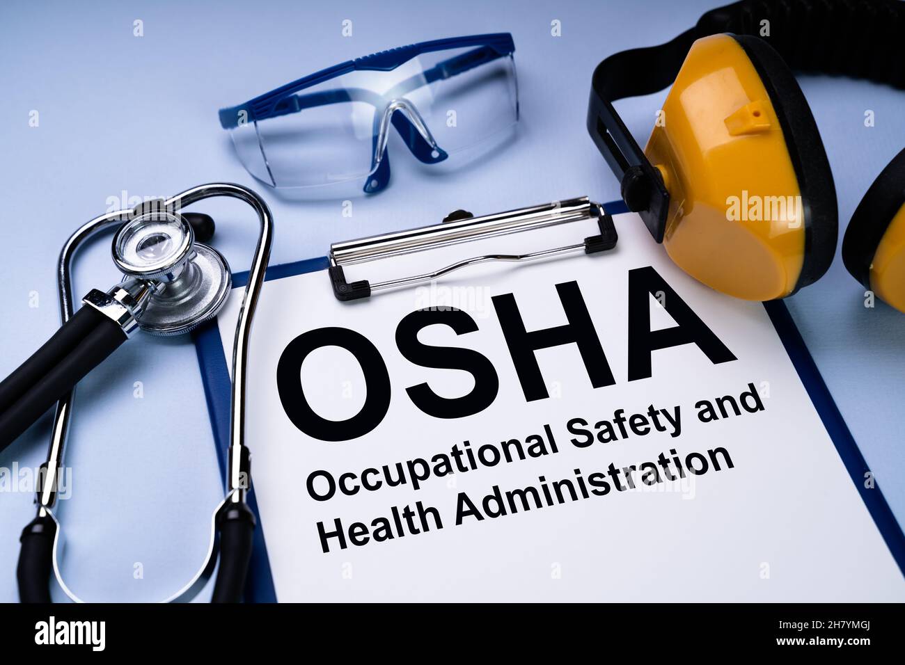 Corporate OSHA Report. Workplace Health Management And Security Stock ...