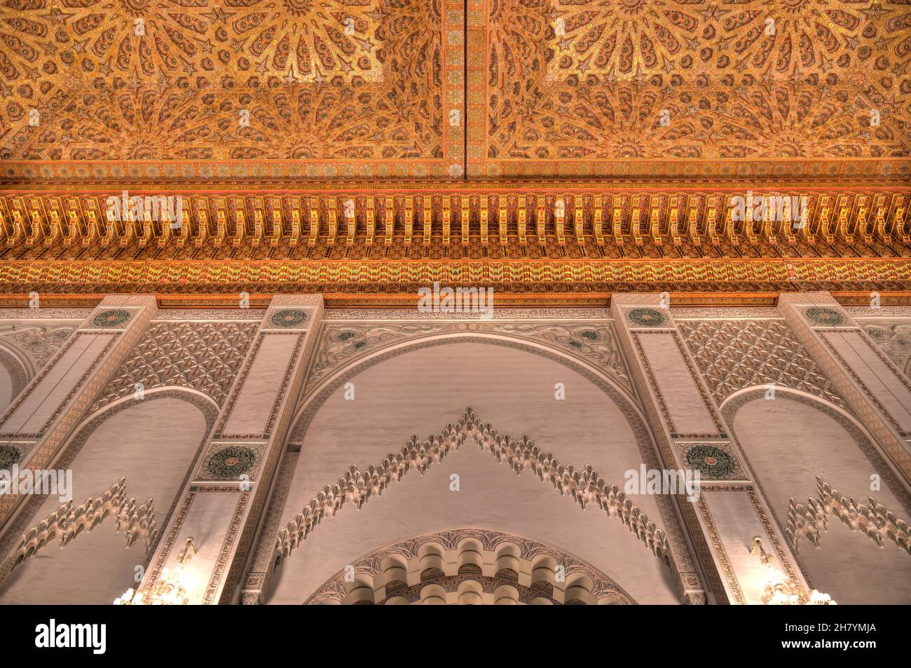 Mosque hassan ii inside hi-res stock photography and images - Alamy