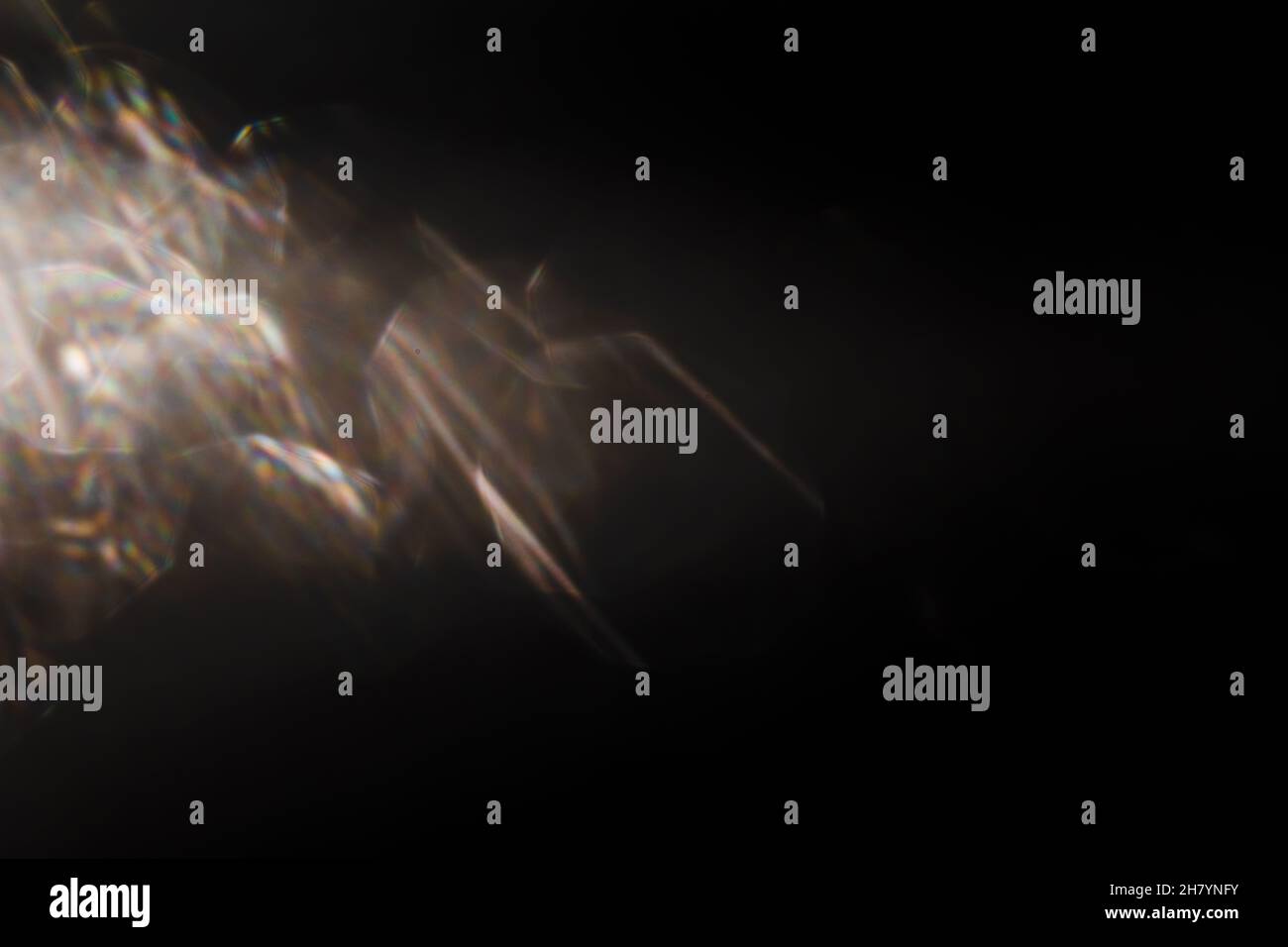 golden retro film lens flare bokeh analog photo overlay Stock Photo - Alamy