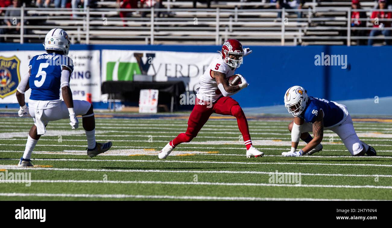 November 25, 2021 San Jose, CA USA Fresno State wide receiver Jalen ...