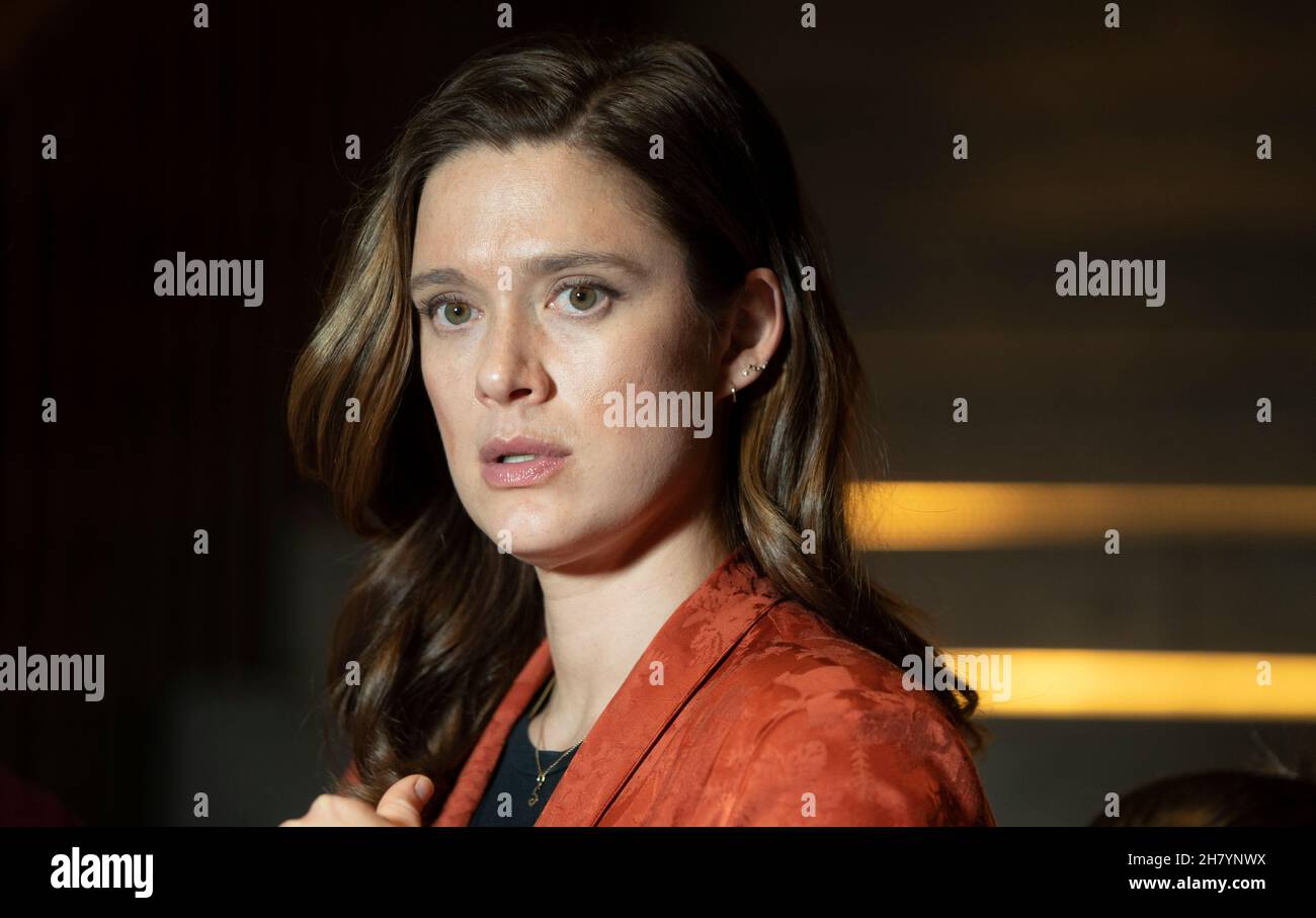 Oslo 20211125.Press conference for Beforeigners season 2 with actress ...