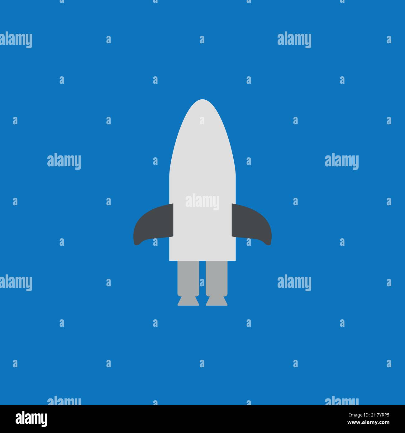 Rocket icon line icon. Simple style fast speed poster background symbol ...