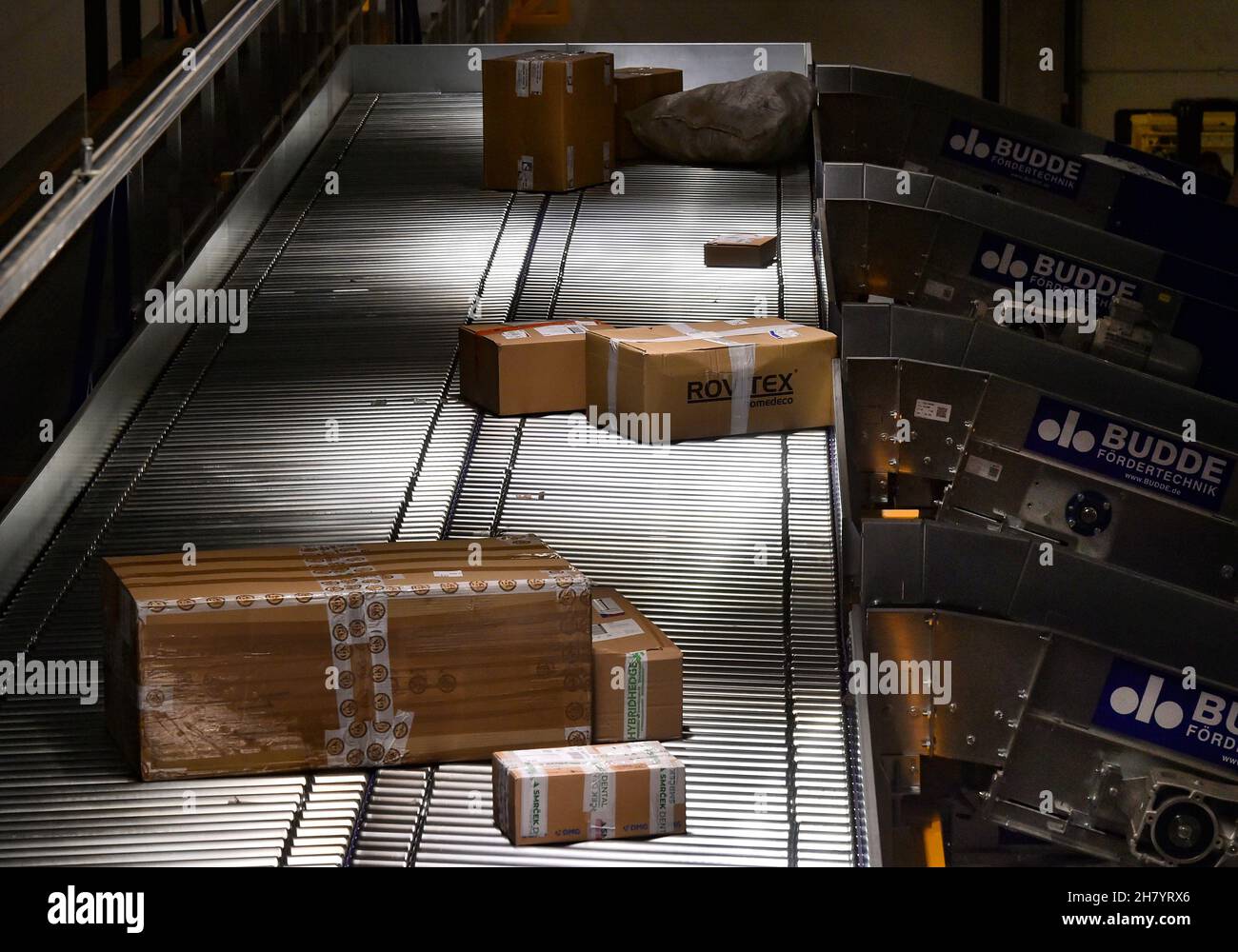 GLS international sorting centre in Jihlava, Czech Republic, pictured ...