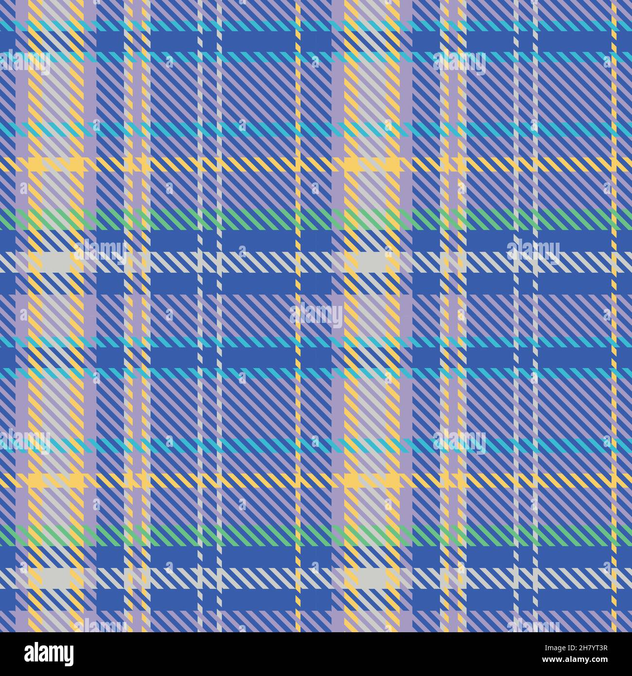 Spring fresh seamless plaid vector pattern. Gingham bright color ...