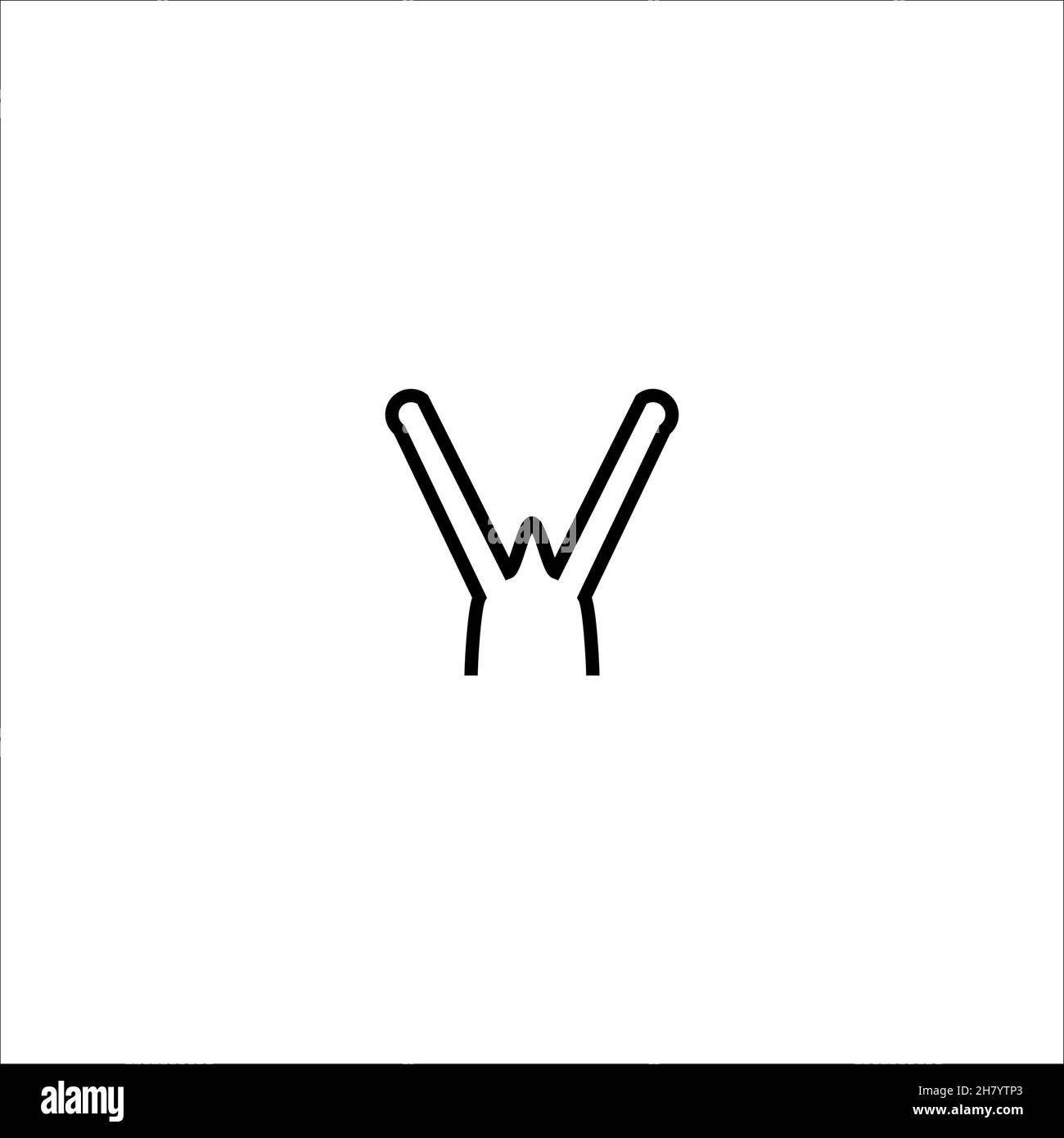 Victory line icon. Simple style congratulation poster background symbol ...