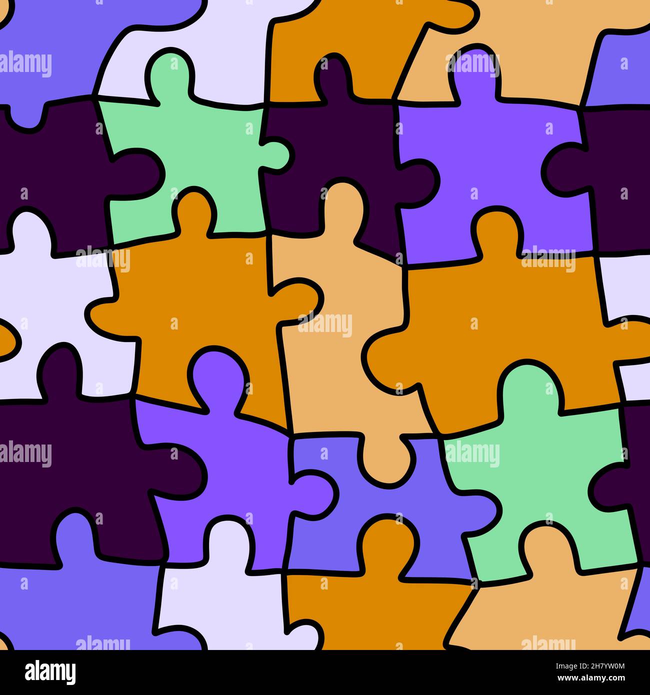 Seamless puzzles pattern for packaging and posters and postcard and ...