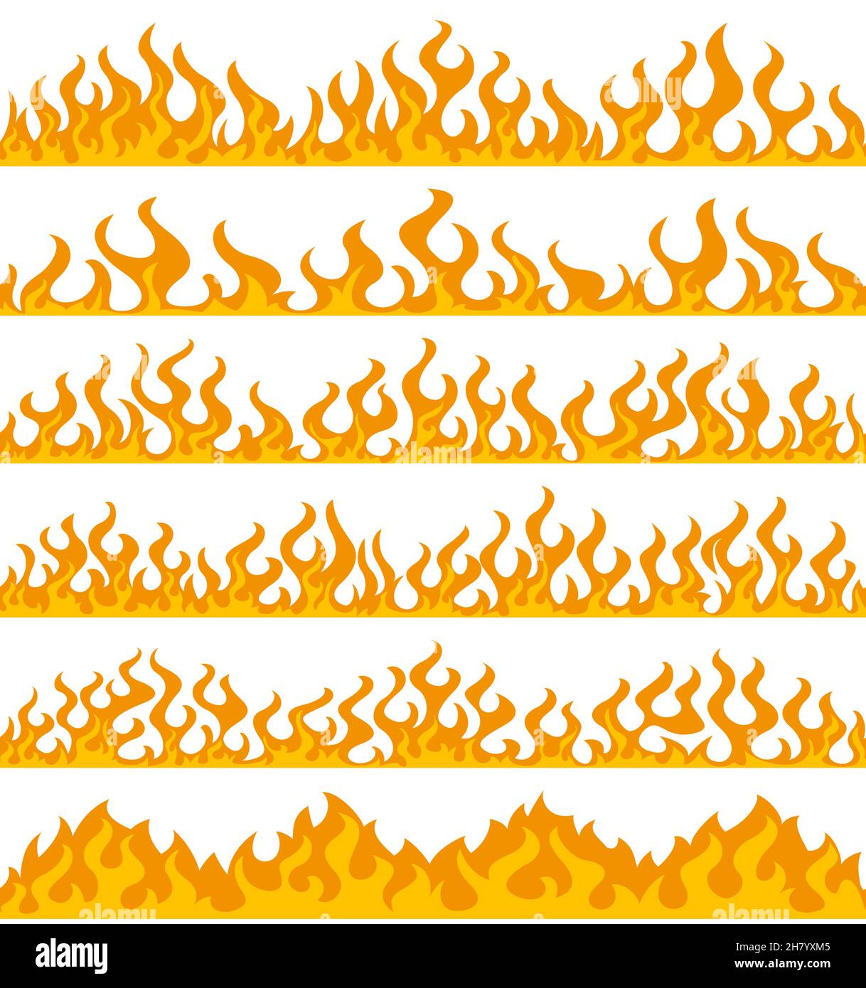 Fire flame frame borders Stock Vector Image & Art - Alamy