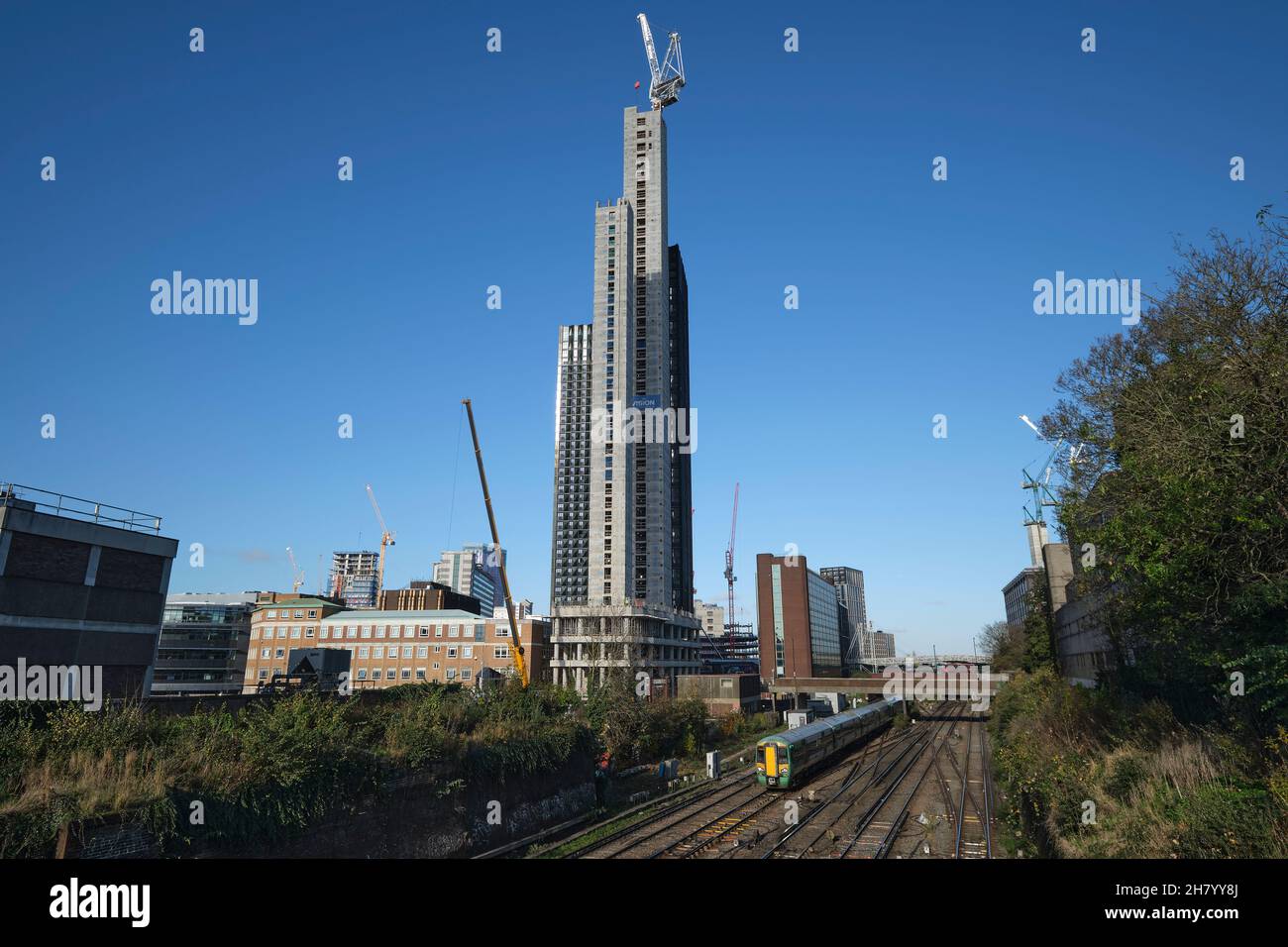 The ever changing skyline of Croydon in Surrey England Stock Photo - Alamy