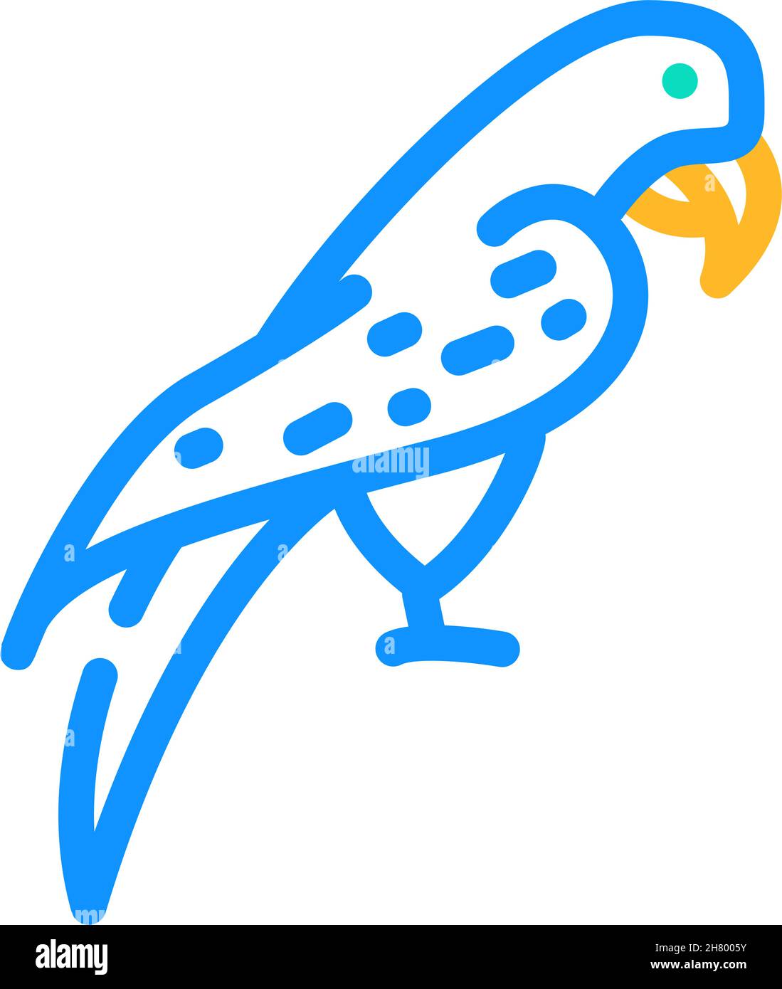 parrot bird color icon vector illustration Stock Vector Image & Art - Alamy