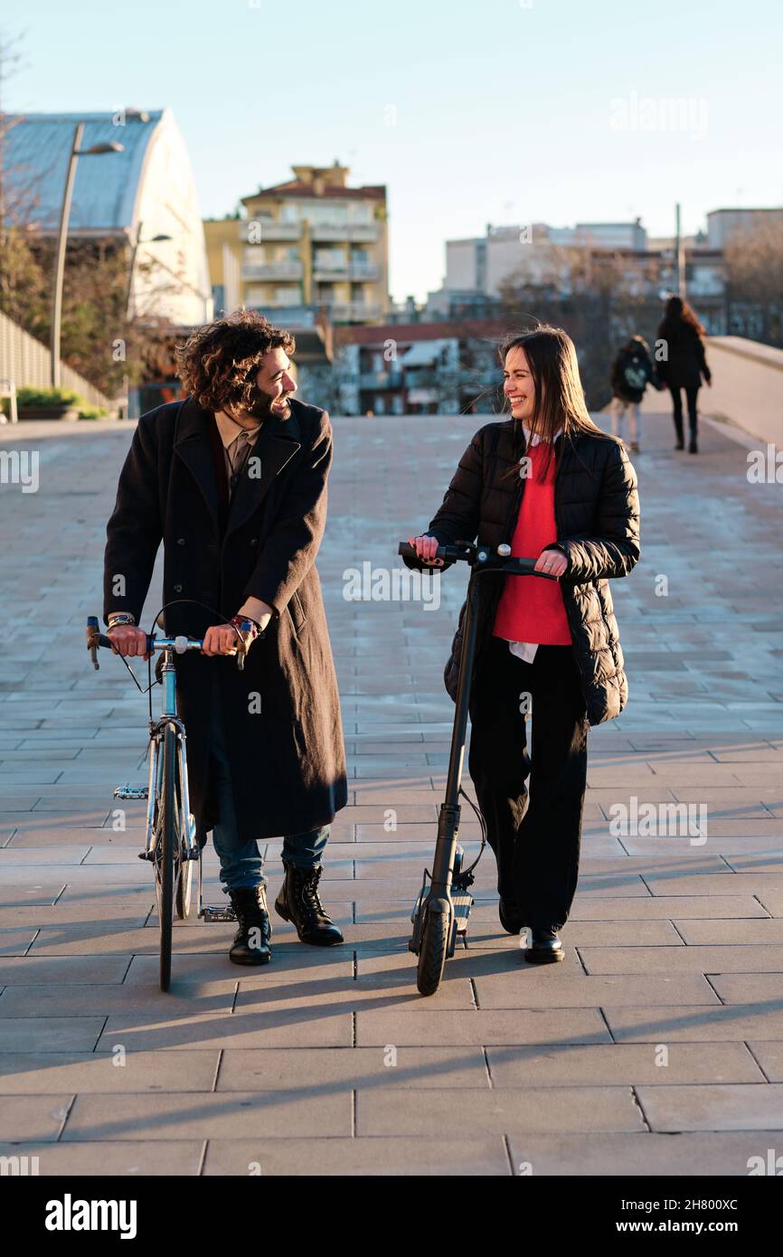 Couple walking together outdoors hi-res stock photography and images ...