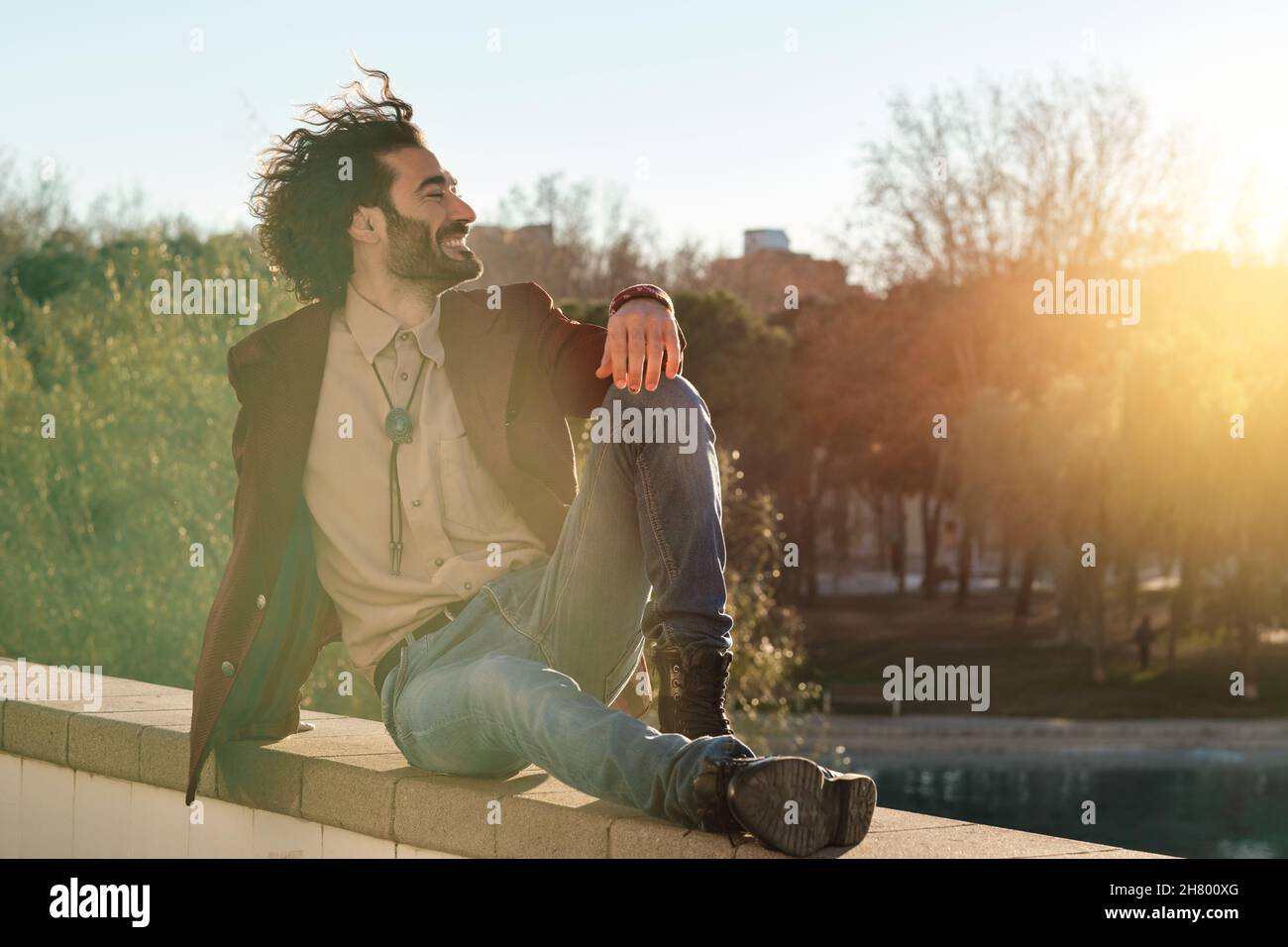 Outdoor leisure portrait relaxed hi-res stock photography and images ...