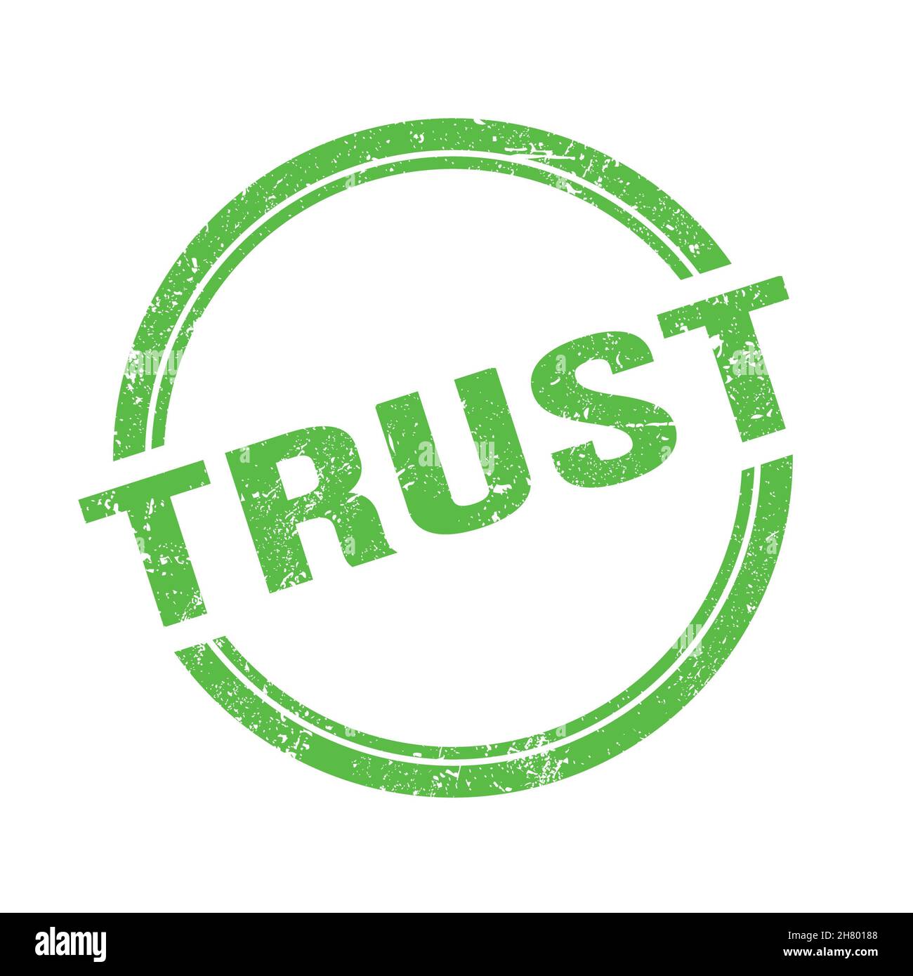 Trust stamp sign round hi-res stock photography and images - Alamy