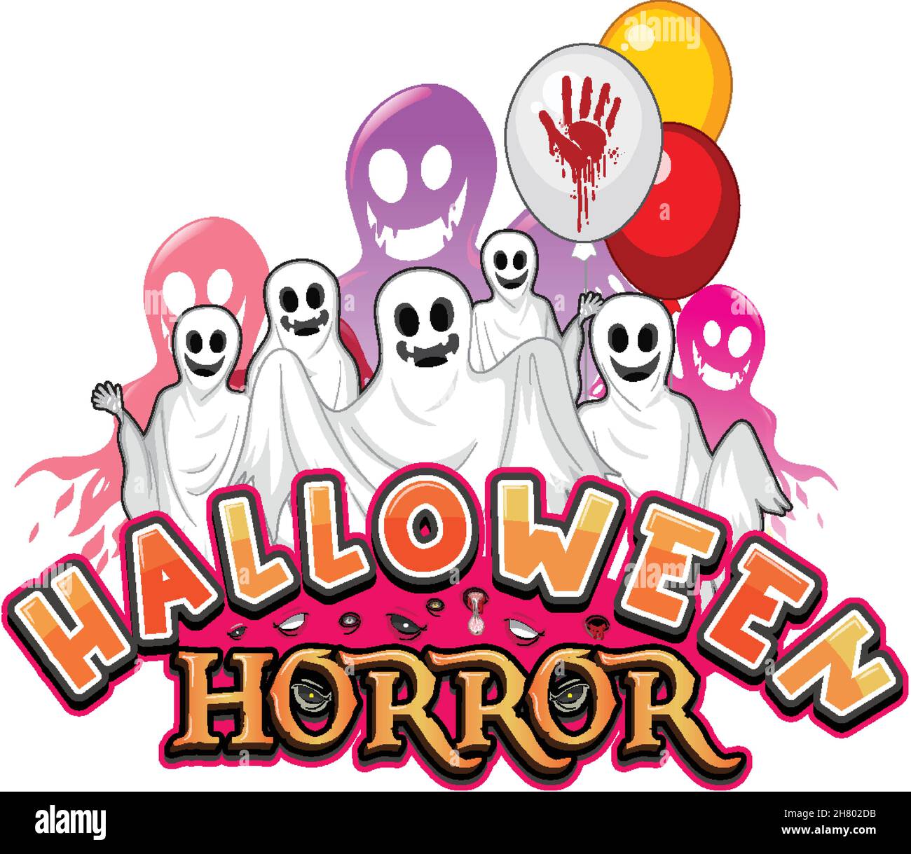 Halloween word clipart hi-res stock photography and images - Alamy