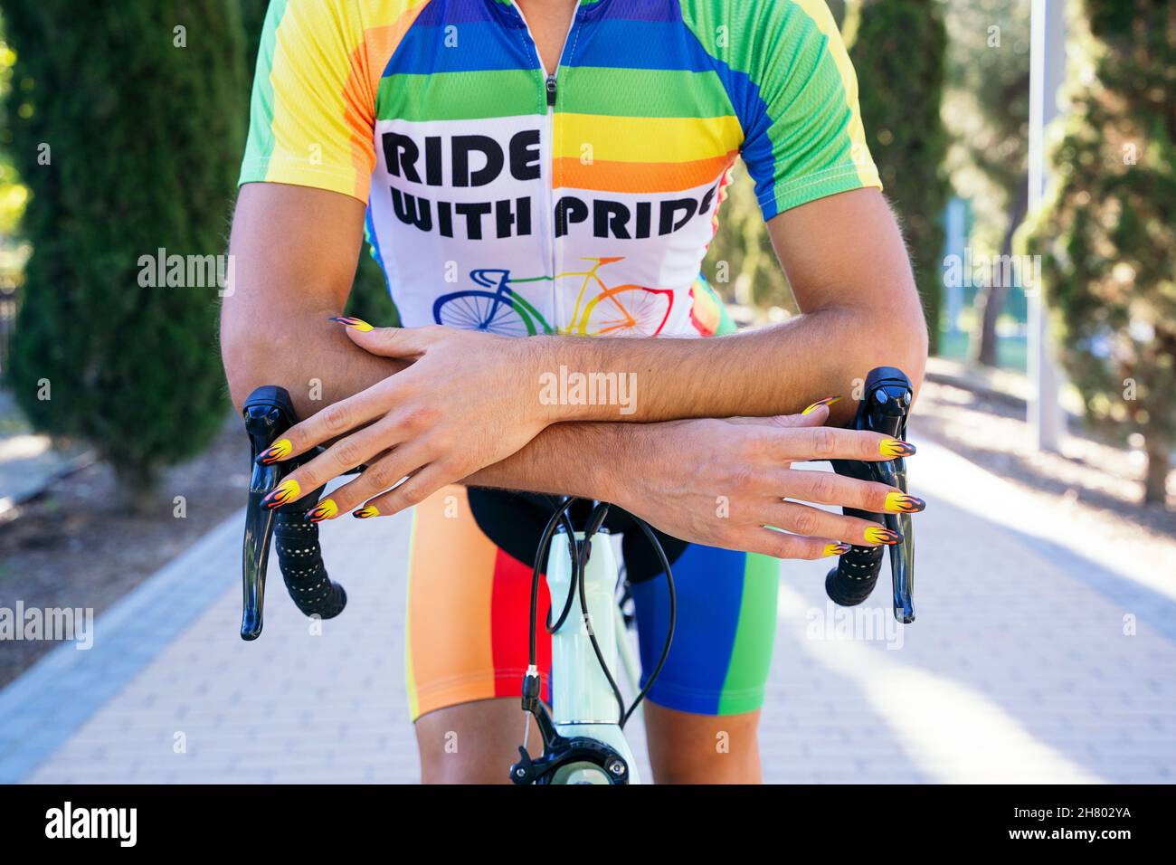 Lgbt bike pride flag hi-res stock photography and images - Alamy