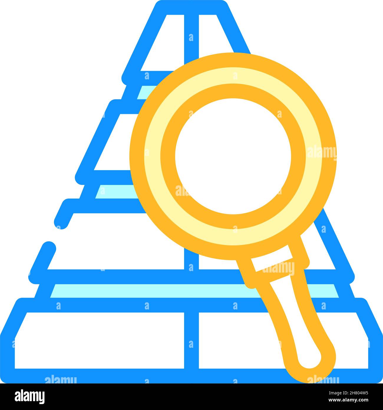 pyramid of needs color icon vector illustration Stock Vector Image ...