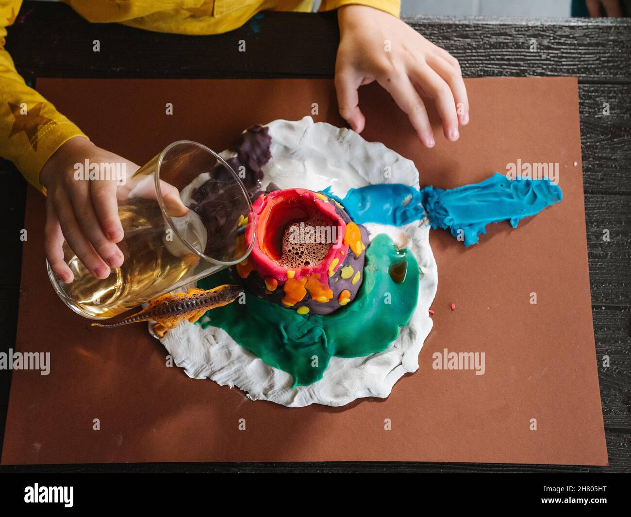 Volcano view boy hi-res stock photography and images - Alamy