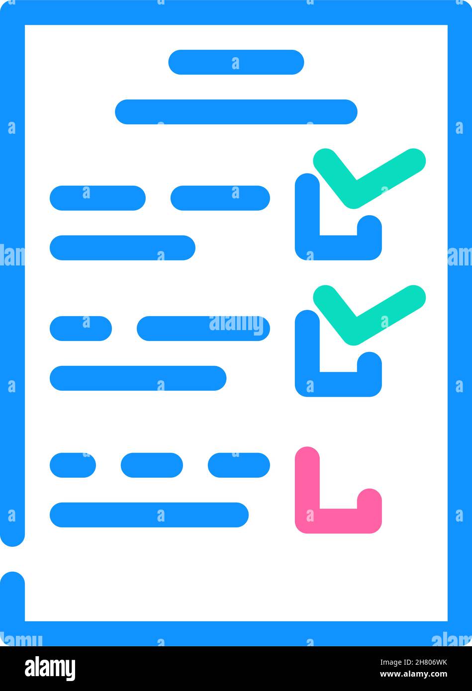 check list color icon vector illustration Stock Vector Image & Art - Alamy