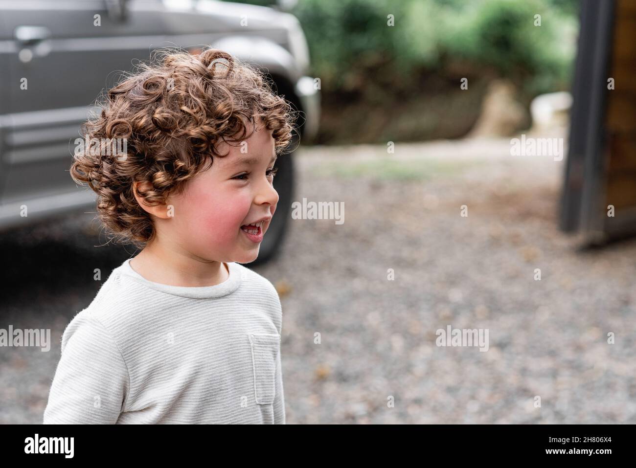 Toddler Boy With Brown Hair
