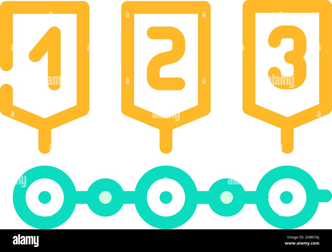 stages of planning color icon vector illustration Stock Vector Image ...