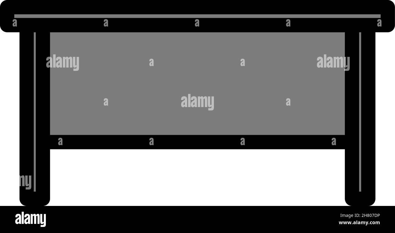 Office Table Icon. Editable Bold Outline With Color Fill Design. Vector ...