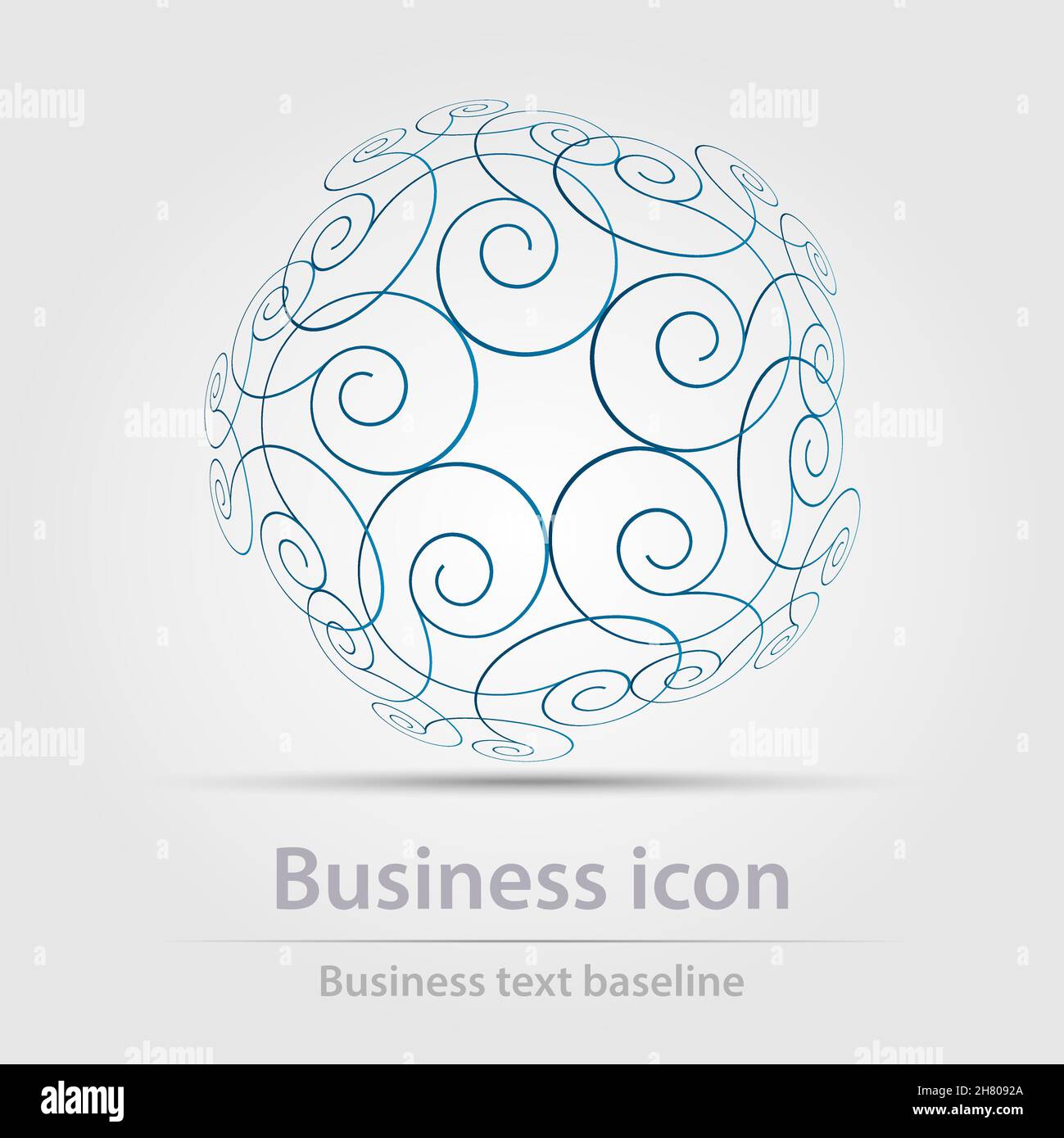 Originally designed color abstract vector business icon for creative ...