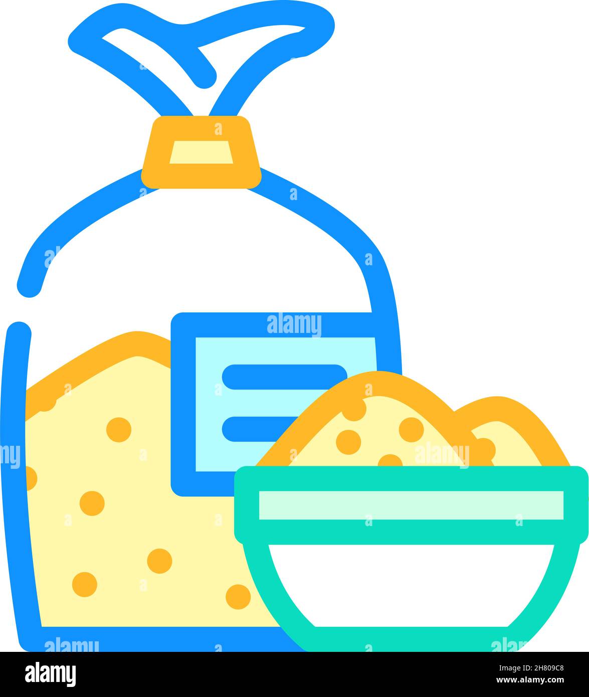 quinoa healthcare food color icon vector illustration Stock Vector ...