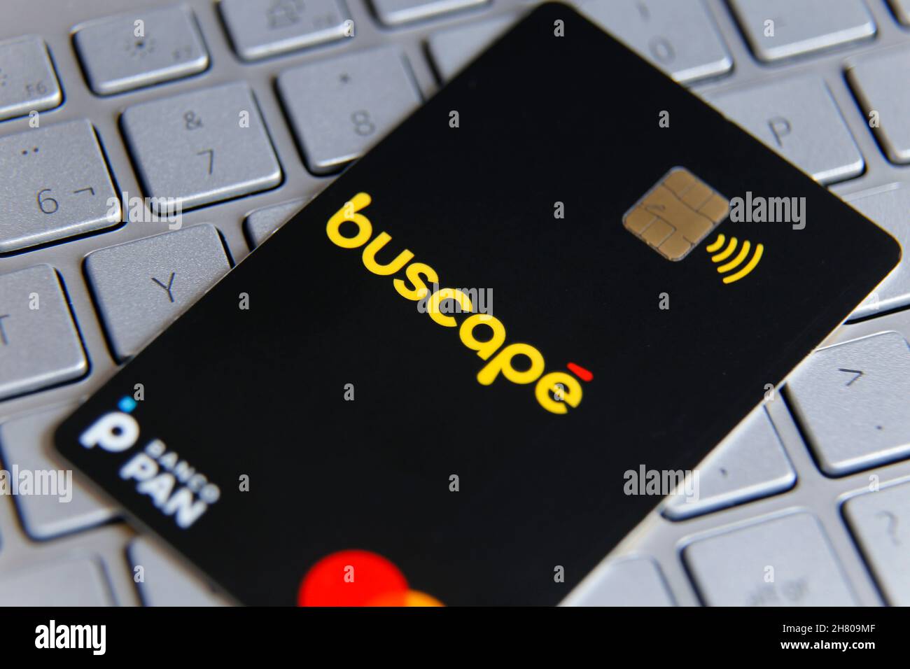 Minas Gerais, Brazil - November 13, 2021: Buscape Pan bank logo credit ...