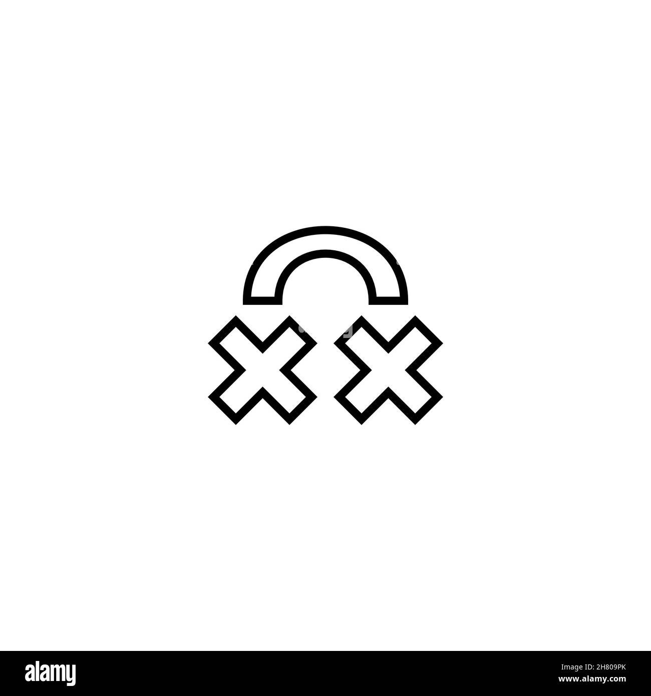 Shopping bag line icon. Simple style shop big sale poster background ...