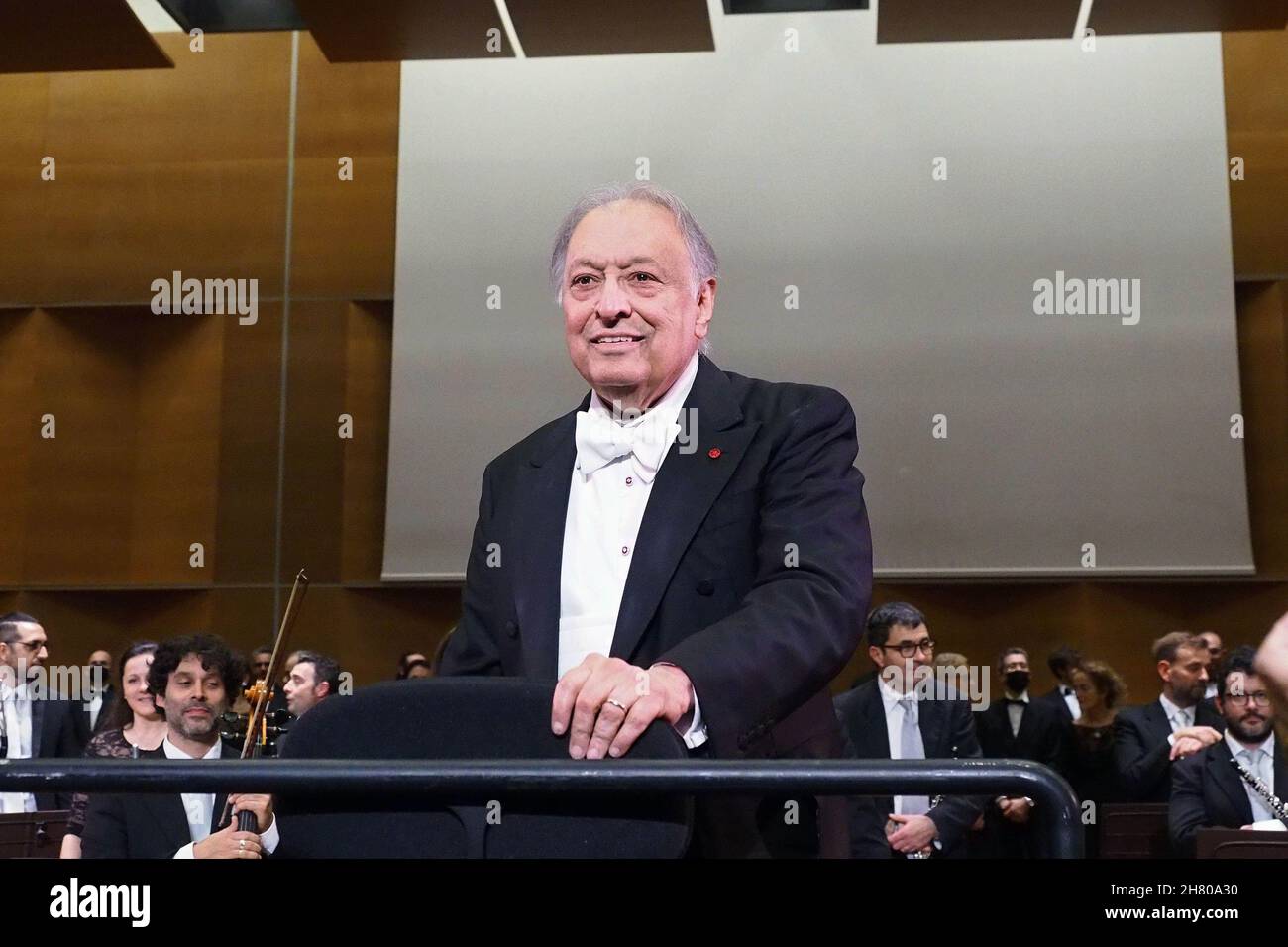 Italy, Tuscany region, Arezzo, November 25, 2021 : Concert by conductor ...