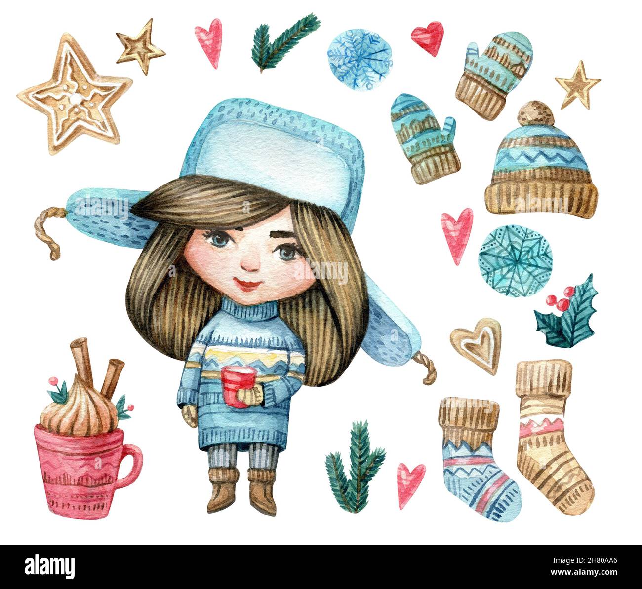 Cartoon character cookies in Cut Out Stock Images & Pictures - Alamy